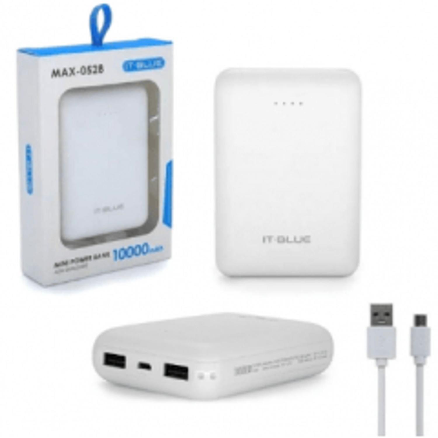 CARREGADOR PORTATIL POWER BANK 1000 IT BLUE MAX 0528 - Play Informática Pinhais
