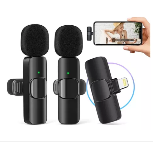 MICROFONE LAPELA DUPLO 2 EM 1 SEM FIO TIPO-C B-MAX BM-230 - Play Informática Pinhais