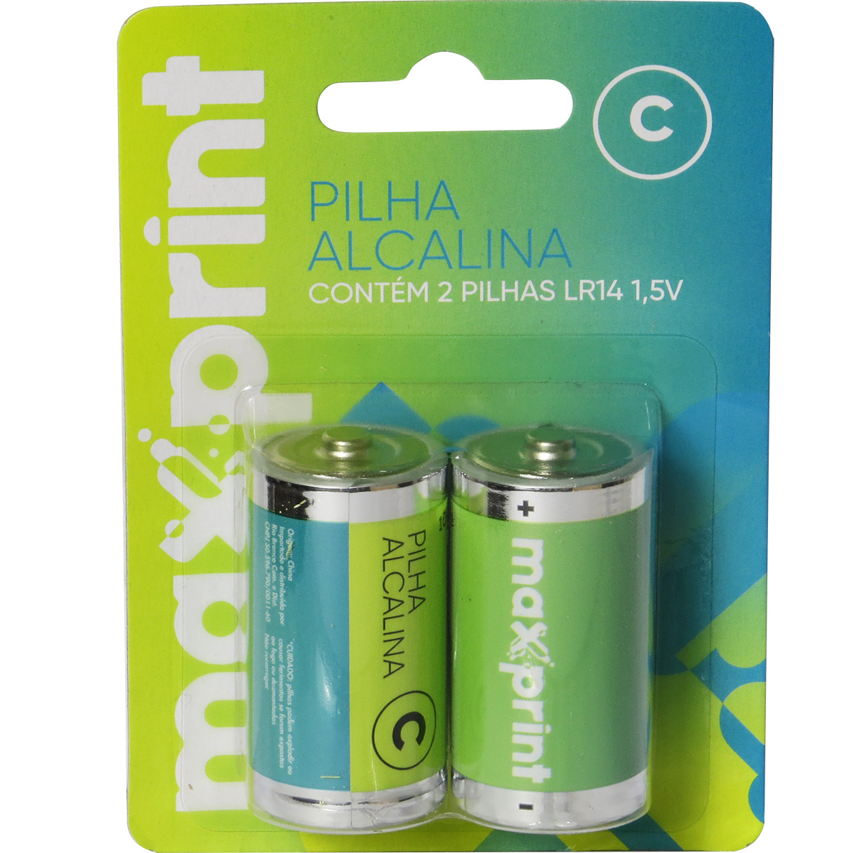 PILHA C MEDIO 1,5V ALCALINA (BLISTER C/ 2) MAXPRINT - 756377 - Play ...